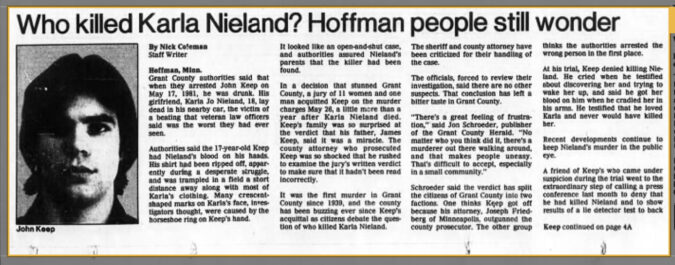Karla Jo Nieland Murder May 1981 | The Published Pen